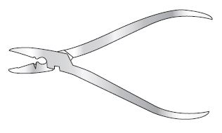 PLATE BENDER/WIRE CUTTER BONE PLIER FOR SMALL PLATES